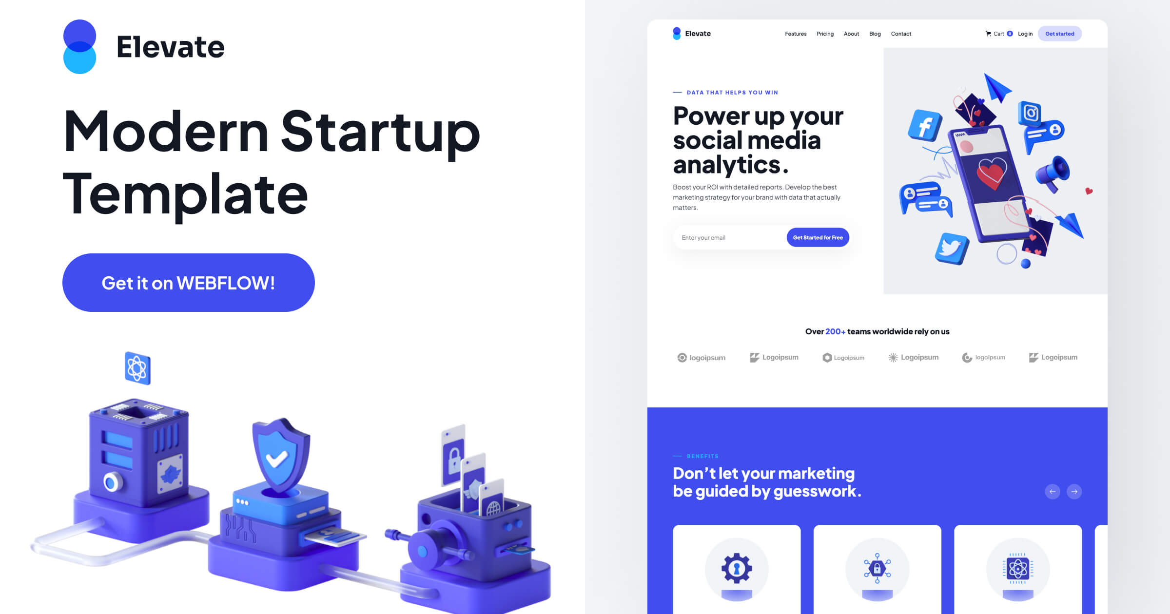Pricing | Elevate - Webflow Ecommerce Website Template